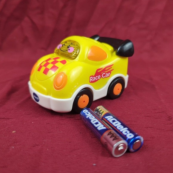 Toys | Vtech Go Go Smart Wheels Press Race Car Yellow Talking | Poshmark